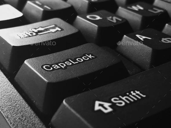 Laptop keyboard, caps lock Stock Photo by margaritaylita | PhotoDune
