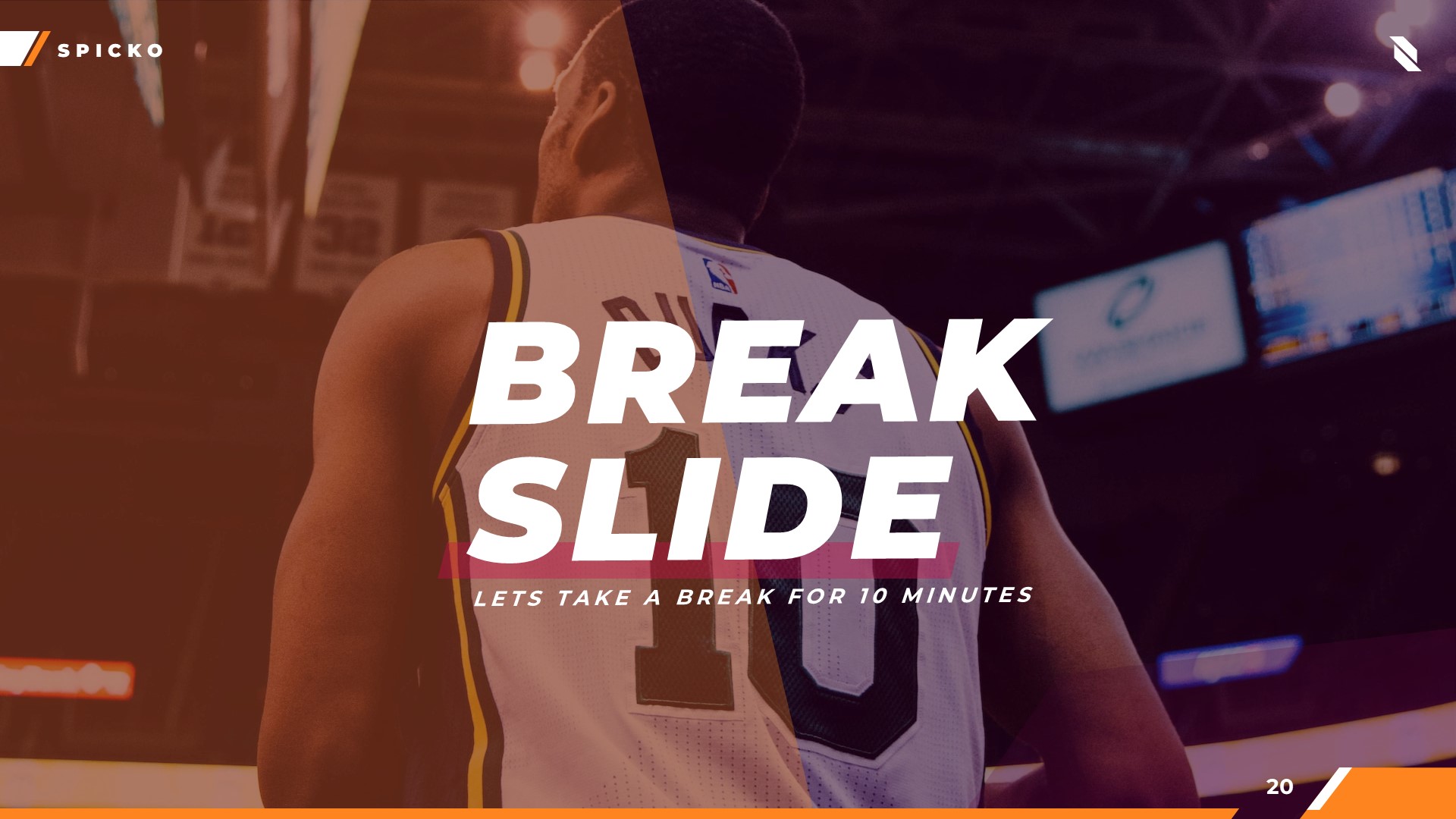 Spicko - Google Slides basketball sports template, Presentation Templates