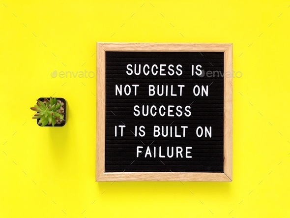 Success is not built on success Stock Photo by wanaktek | PhotoDune