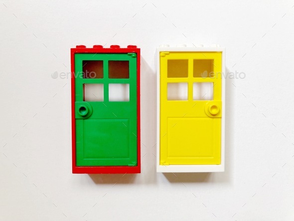 Colorful LEGO doors Stock Photo by wanaktek | PhotoDune