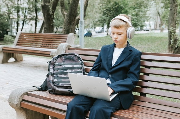 Back to school boy Stock Photo by klavdiyav | PhotoDune