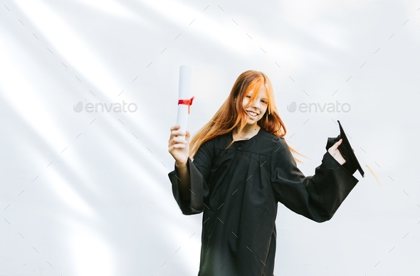 Graduation girl Stock Photo by klavdiyav | PhotoDune