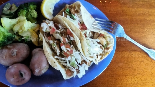 Overhead food shot in restaurant. Stock Photo by Beachbumledford ...
