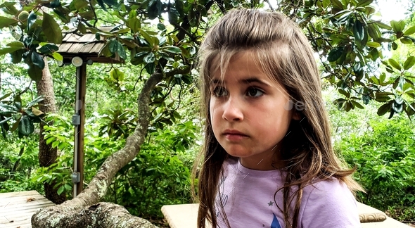 Portrait of Gen z style and trends in a wooded park in nature. Stock ...