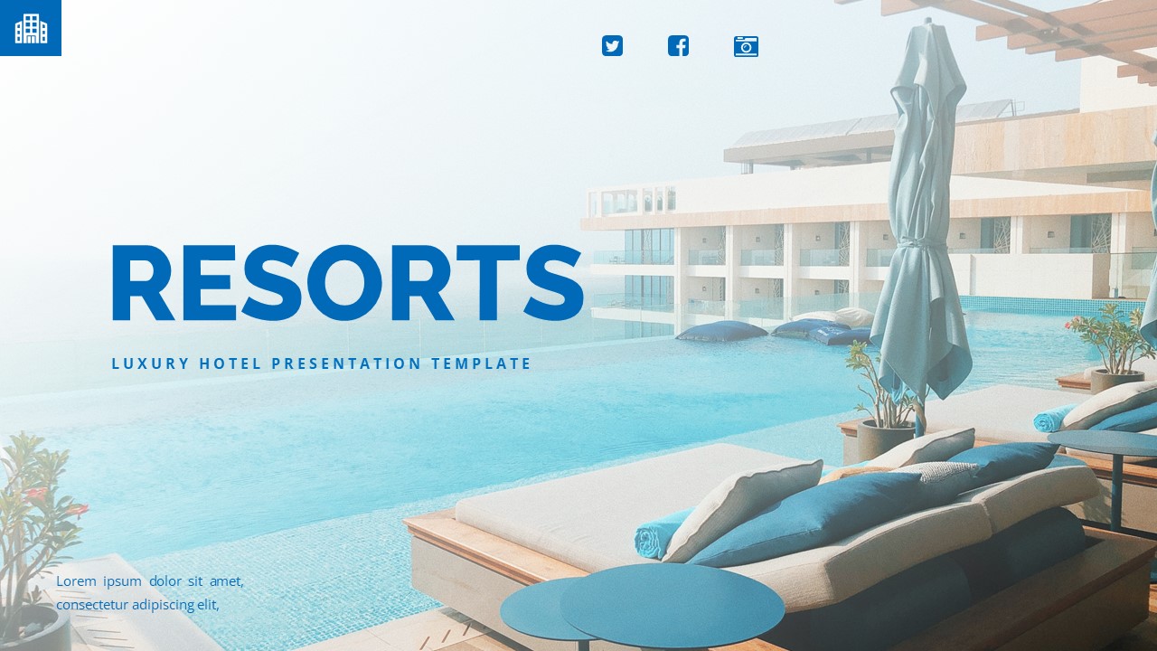 Hotel and Resort Powerpoint Template, Presentation Templates | GraphicRiver