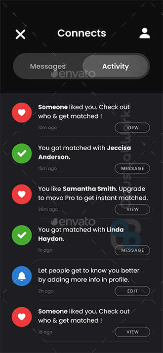 Modern Dating App UI Kit | Swipe & Chat App UI Kit | Find A Date App UI ...