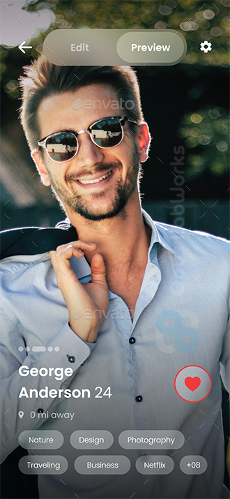 Modern Dating App UI Kit | Swipe & Chat App UI Kit | Find A Date App UI ...