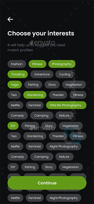 Modern Dating App UI Kit | Swipe & Chat App UI Kit | Find A Date App UI ...