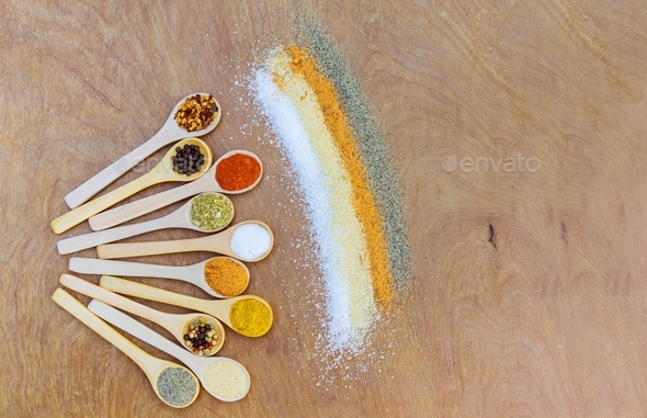 Herbs and spices.Aromatic ingredients and natural food additives ...