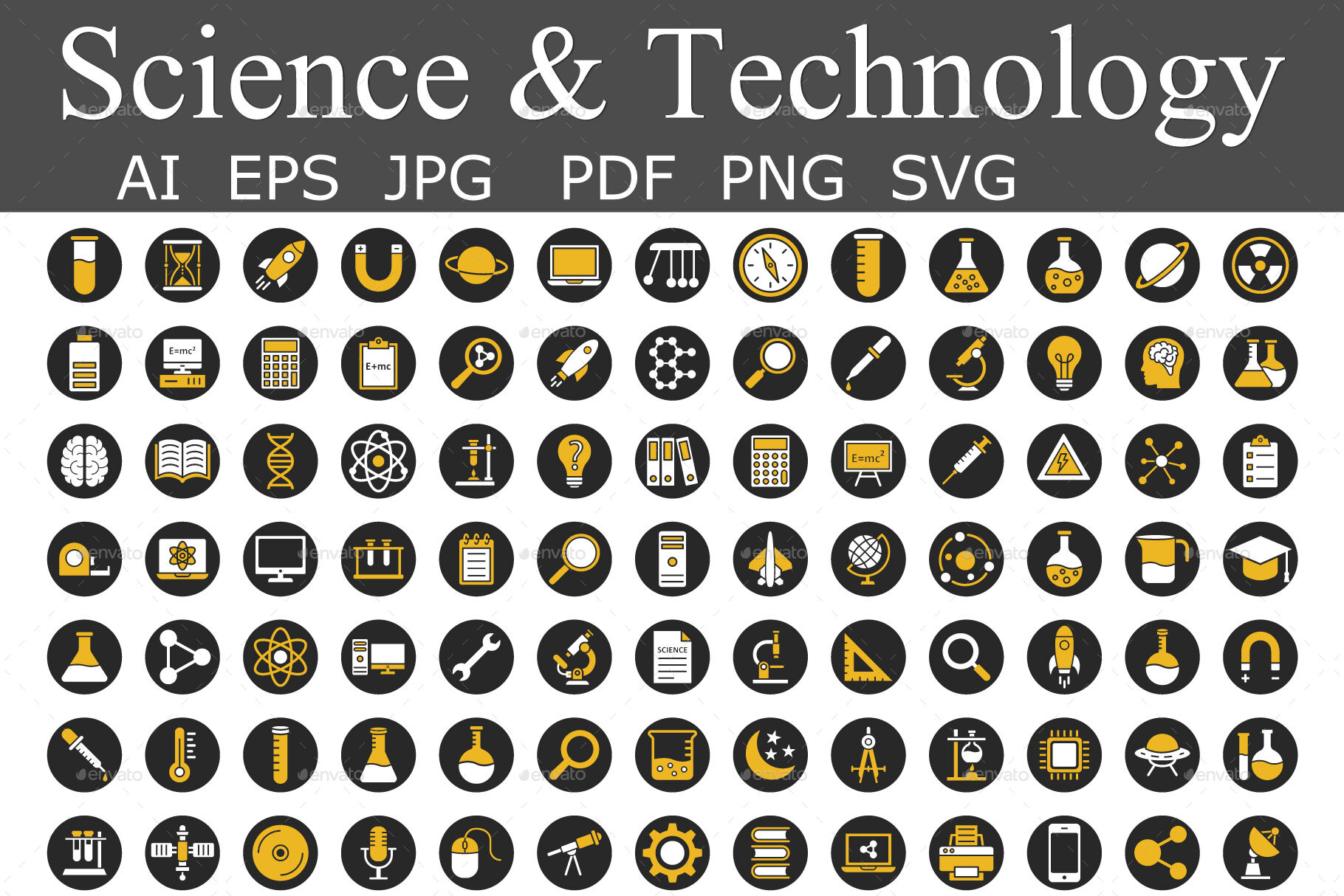Science and Technology Vector Icon |SVG|EPS|AI, Icons | GraphicRiver