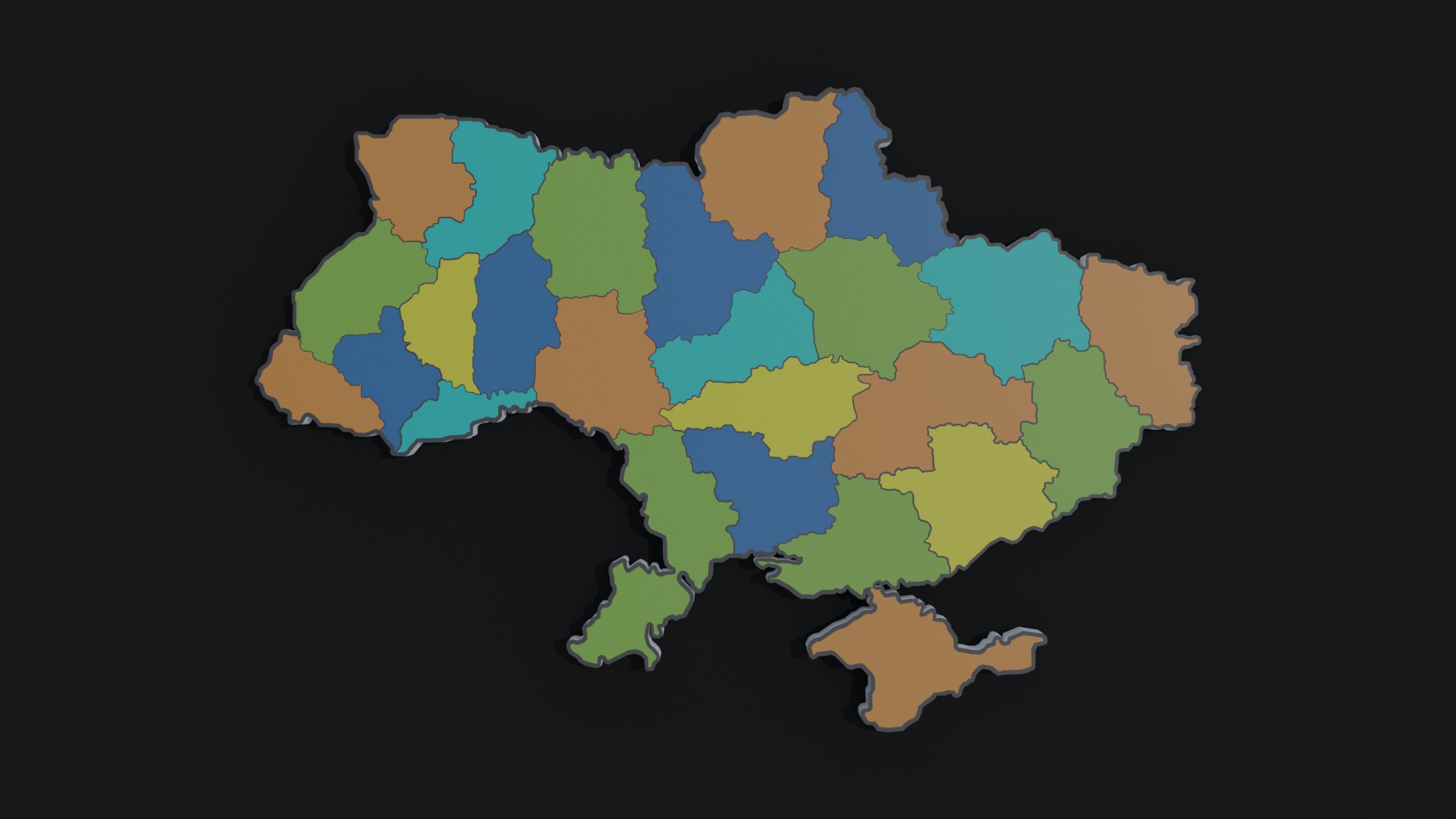 Political Map of Ukraine by Tykryk | 3DOcean