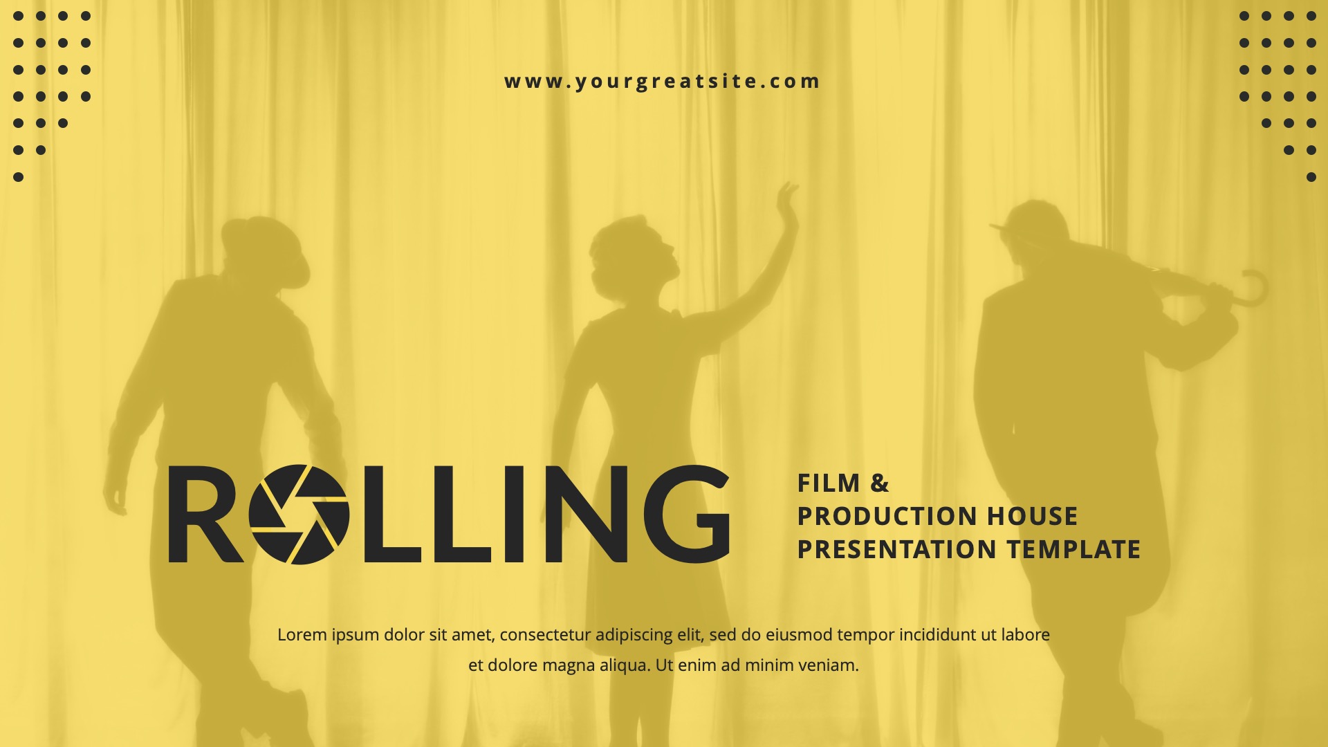 Rolling - Film & Production House Keynote, Presentation Templates ...