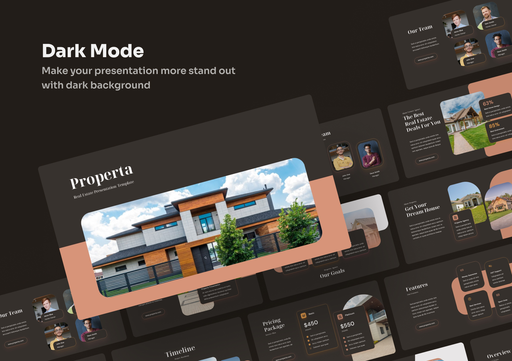 Properta - Real Estate Power Point Presentation, Presentation Templates