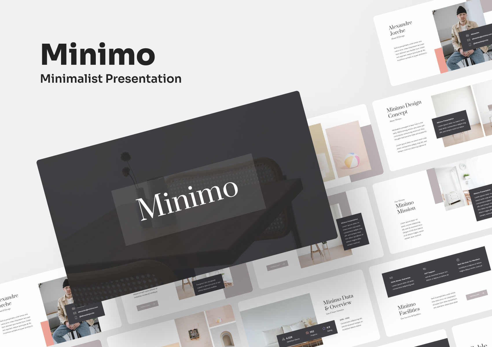 Minimo - Minimalist PowerPoint Presentation, Presentation Templates