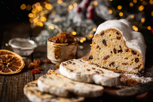 Traditional Christmas Stollen. Stock Photo by ipolly80 | PhotoDune