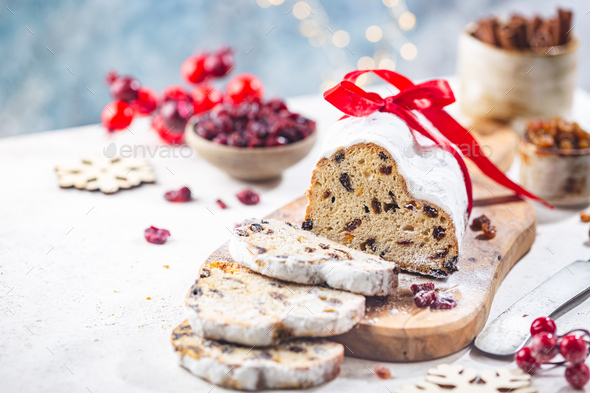 Traditional Christmas Stollen. Stock Photo by ipolly80 | PhotoDune
