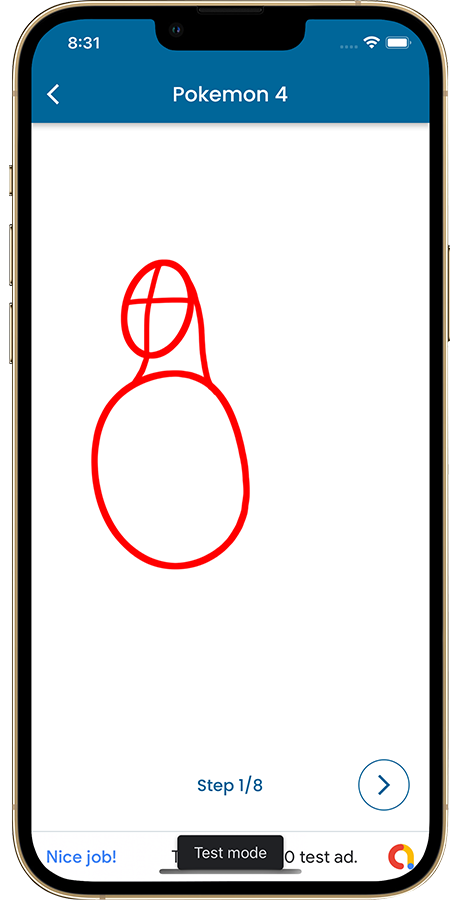 Learn to Draw Pokemon Step by Step Complete App in Flutter with Admob Ads by RenderCodeTechnology