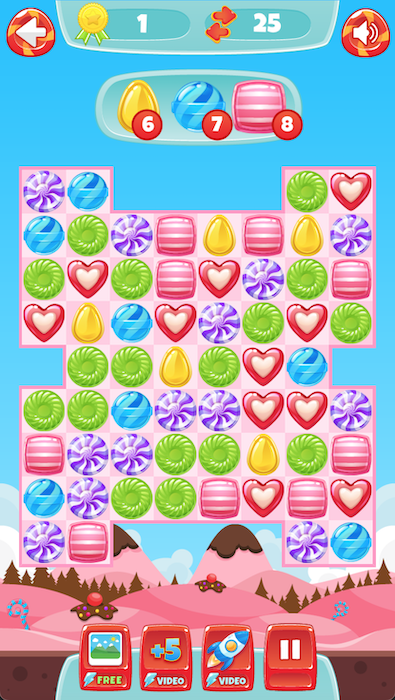 Premium Game - Candy Land Saga - HTML5,Construct3 by hvgragame | CodeCanyon