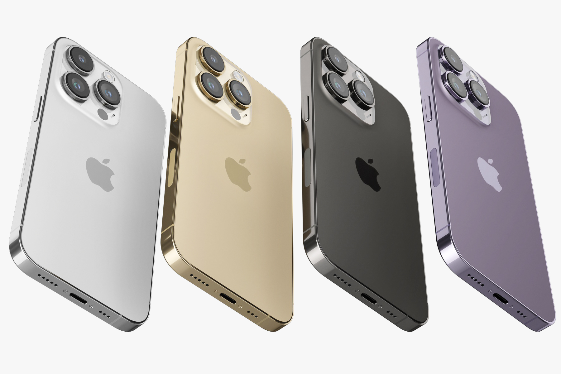 Apple iPhone 14 Pro all colors by madMIX_X | 3DOcean