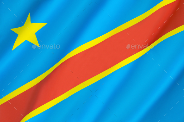 Flag of the DRC Stock Photo by SteveAllenPhoto999 | PhotoDune