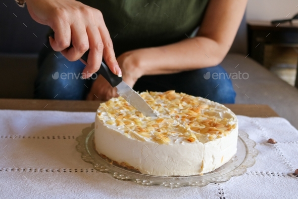 Cutting the cake Stock Photo by catsofnishava | PhotoDune