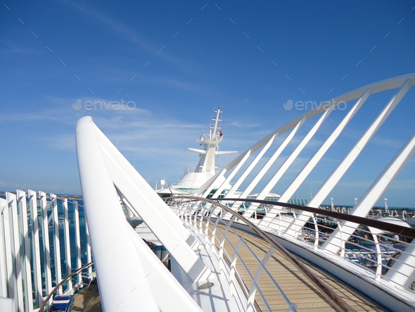 Walkway on a cruise ship Stock Photo by MargJohnsonVA | PhotoDune