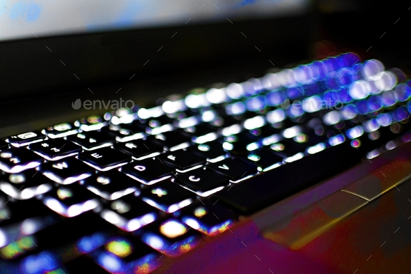 Computer Keyboard with lights and visual effects - concept information ...