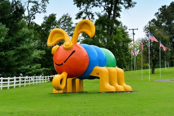 Giant Cootie Bug statue landmark - childhood memories, The Game of ...