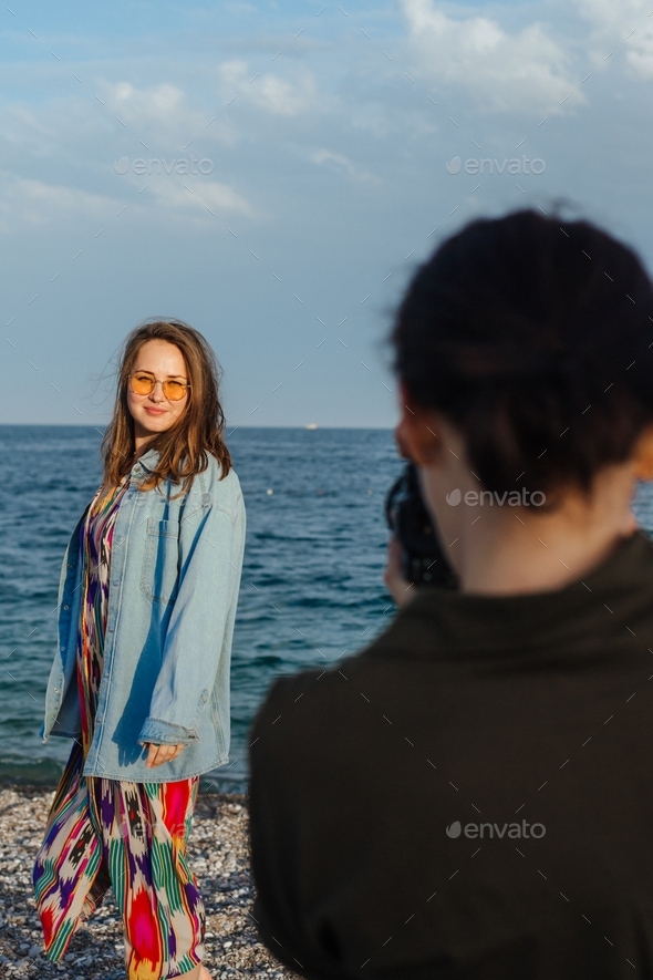 photoshoot for beautiful generation z girl in bright dress by ...