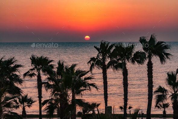 Cyprus sunset Stock Photo by moniquewray | PhotoDune