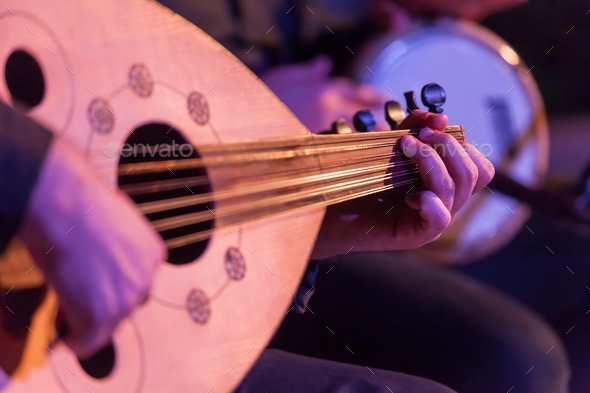 Playing oud. Hands in frame. Stock Photo by vinnikava | PhotoDune