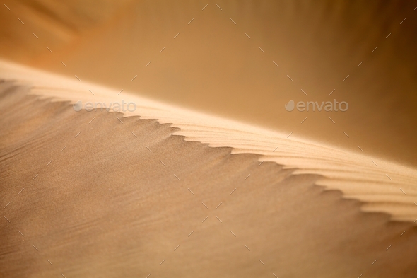 Desert sand texture, abstract closeup pattern. Sand dunes in Abu Dhabi ...