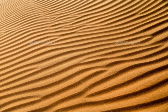 Diagonal pattern of the sand in the desert. Creative background. Stock ...