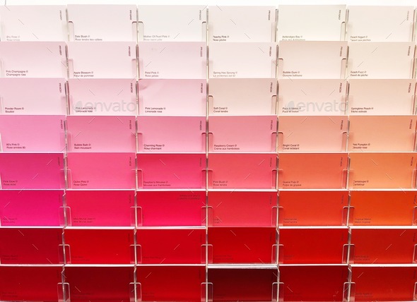 Red and pink paint swatches. Stock Photo by JulieAlexK | PhotoDune