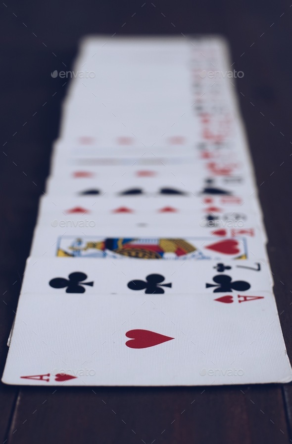 Card games, playing cards, game night, cards lineup Stock Photo by ...