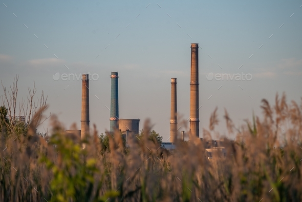 Nature versus industry Stock Photo by mary_8405 | PhotoDune