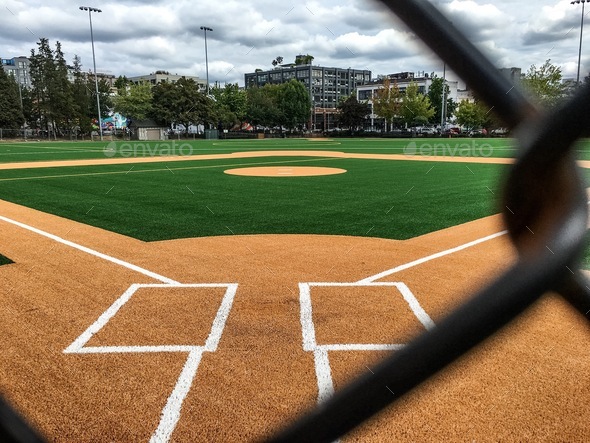 Empty baseball field Stock Photo by RLTheis | PhotoDune