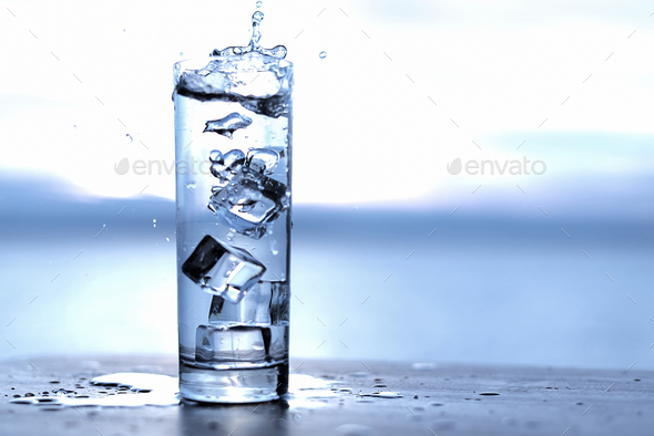 Water glass ice splash Stock Photo by RLTheis | PhotoDune