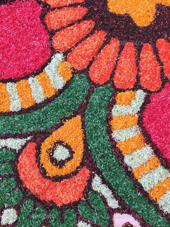 Design made from coloured rice Stock Photo by weewendy | PhotoDune