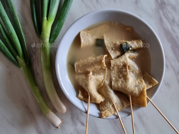 Korean fish cake in leek soup Stock Photo by weewendy | PhotoDune