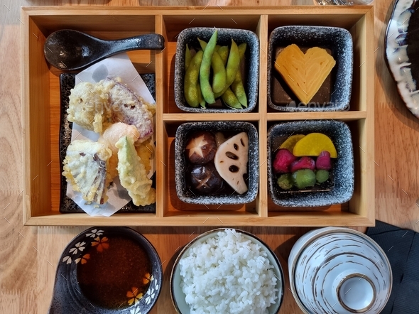 Bento set meal Stock Photo by weewendy | PhotoDune