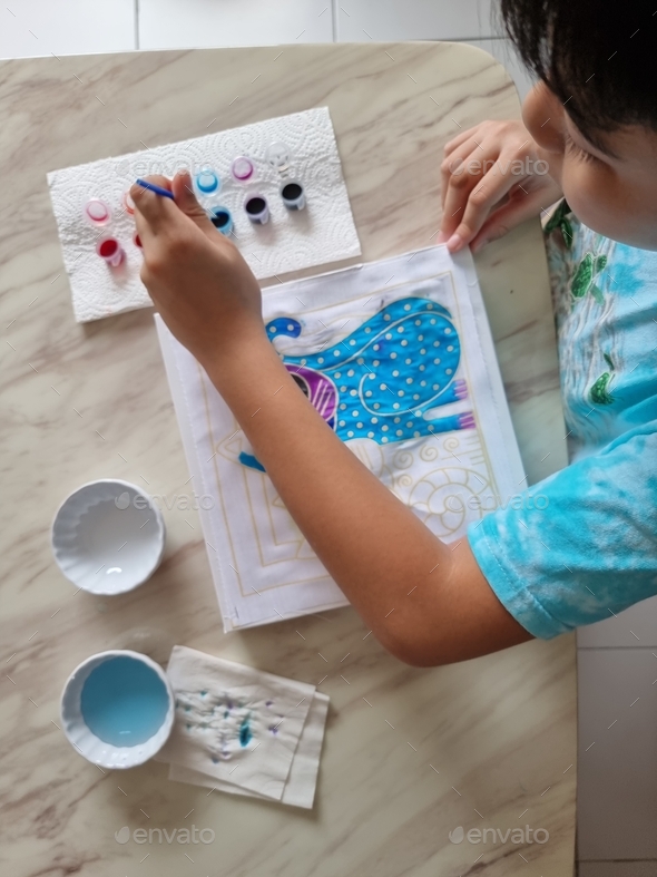 Batik colouring Stock Photo by weewendy | PhotoDune