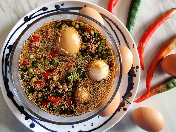 Mayak gyeran, Korean marinated eggs Stock Photo by weewendy | PhotoDune