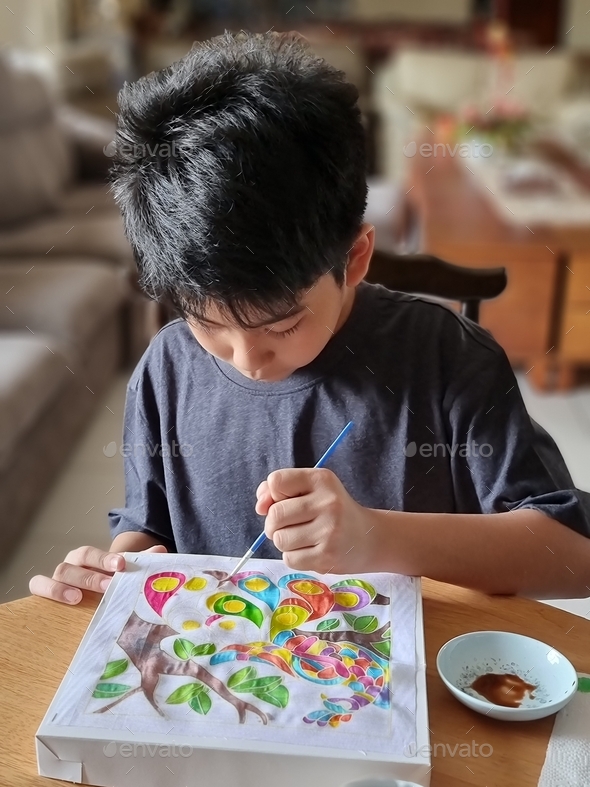 Batik colouring Stock Photo by weewendy | PhotoDune