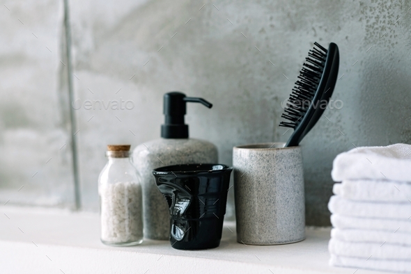 Modern spa center and bath room interior concept, relax decor. Stock ...