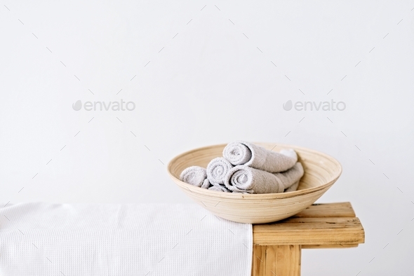 Modern spa center and bath room interior concept, relax decor. Stock ...