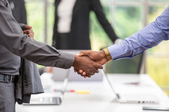 Successful international team, business development, Teamwork concept ...