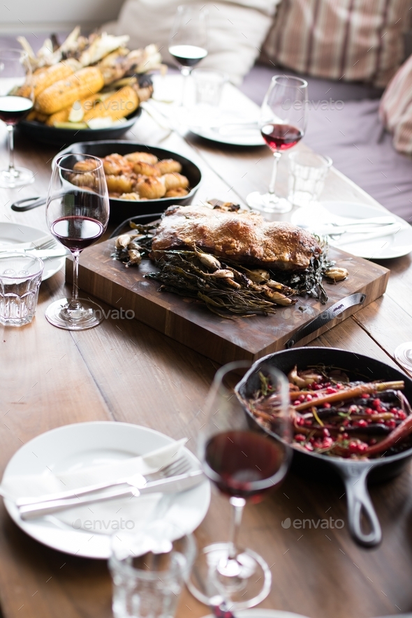 Big roast meal Stock Photo by Lightitup_now | PhotoDune