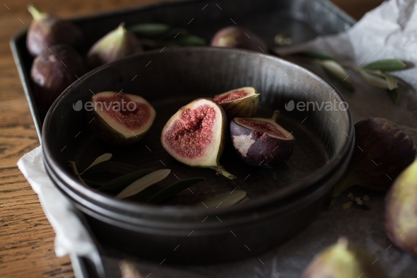 Figs in a pan Stock Photo by Lightitup_now | PhotoDune