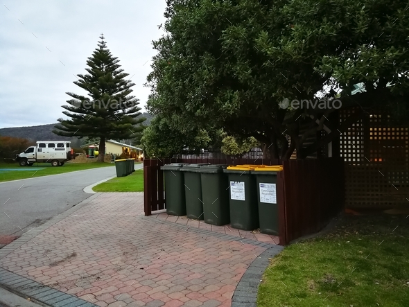 Recycling bins in Western Australia. Stock Photo by ellinnur | PhotoDune